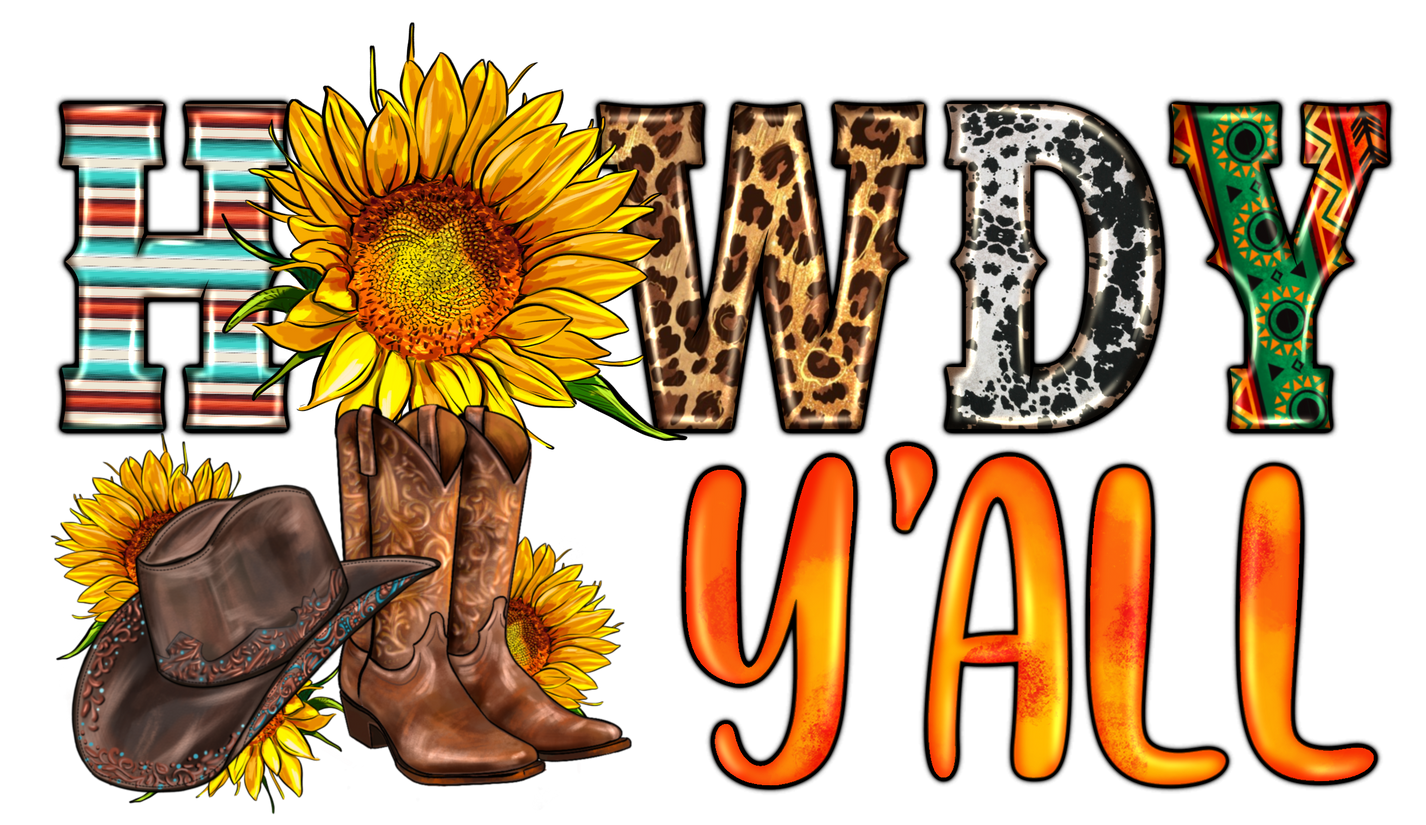HOWDY YA'LL WITH SUNFLOWER – SUGER BEE BLING