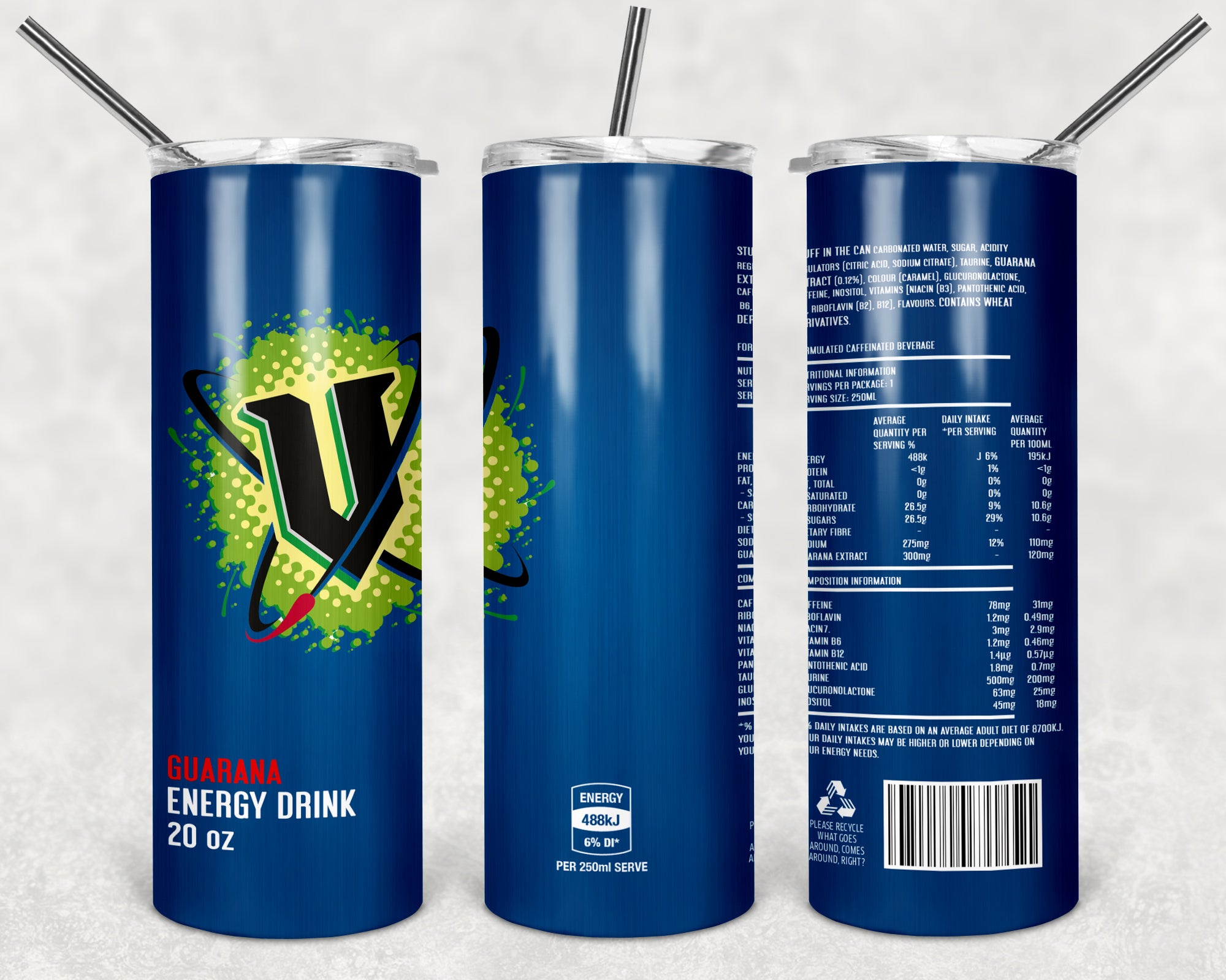 BLUE V ENERGY DRINK – SUGER BEE BLING
